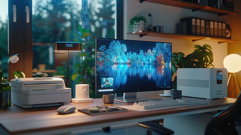 Minimalist Home Office Printer Stock Illustrations – 71 Minimalist Home ...