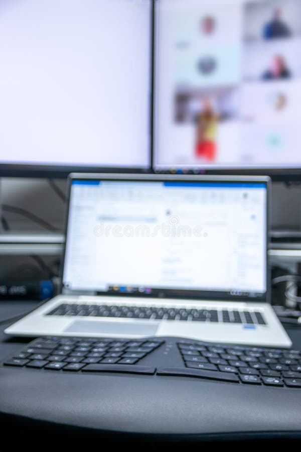 Modern Home Office Equipment with Ergonomic Keyboard and Mouse and ...