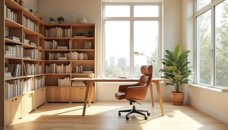 Empty Remote Workplace Interior Stock Illustrations – 718 Empty Remote ...