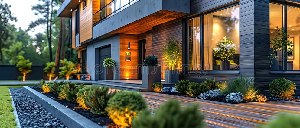 Modern Home Renovation Completed with Clear, Precise Oversight. Concept ...