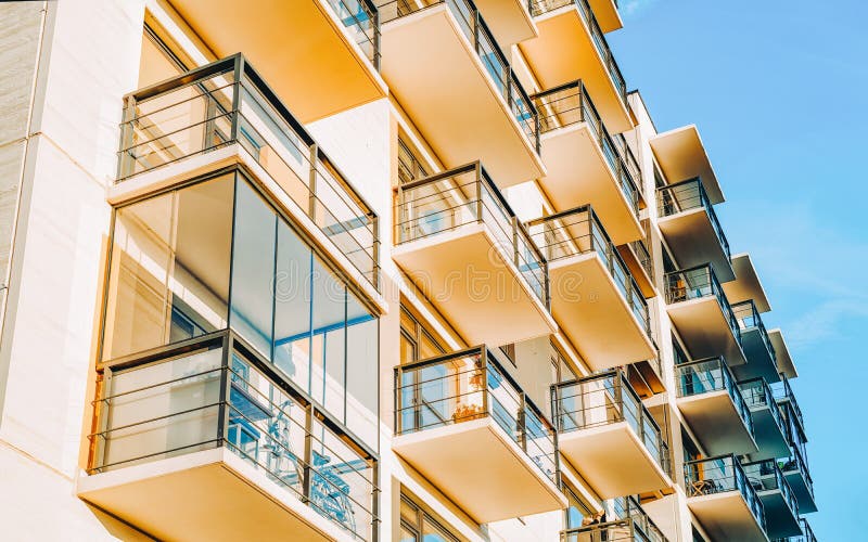 Modern Home Residential Building Complex Real Estate Stock Photo ...