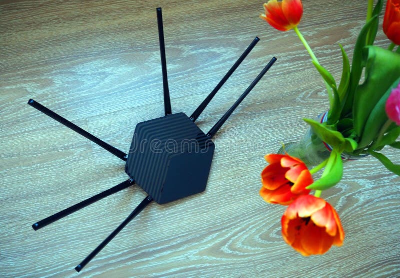 A Modern Home Router for the Internet. Device for Receiving an Internet ...