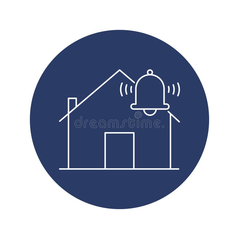 Modern Home Security Alarm Icon Stock Vector - Illustration of defender ...