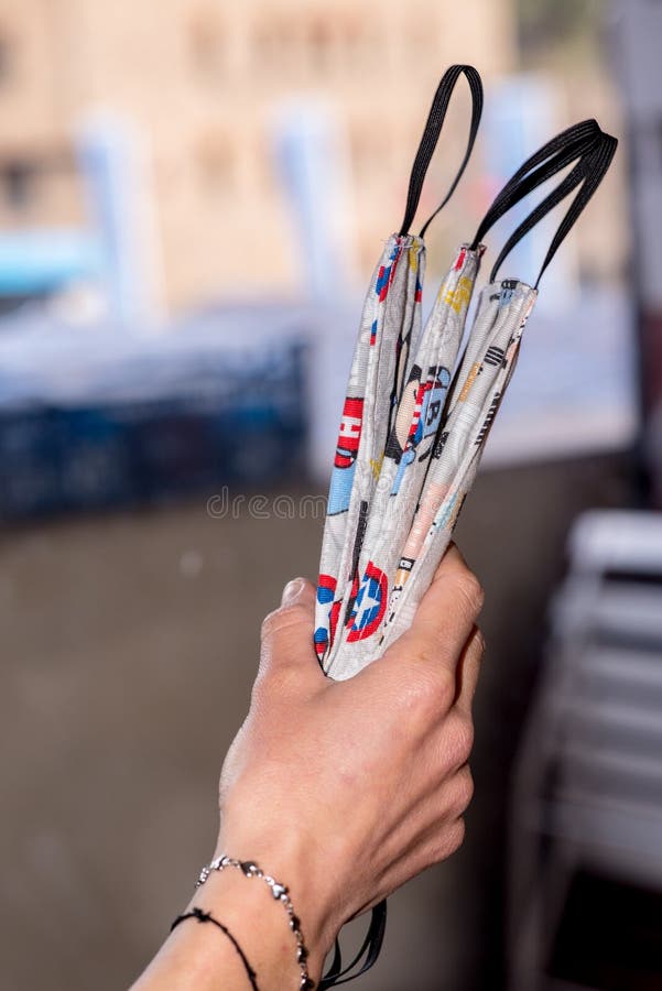 Modern Homemade Masks Using To Protect from Coronavirus. Covid 19 ...