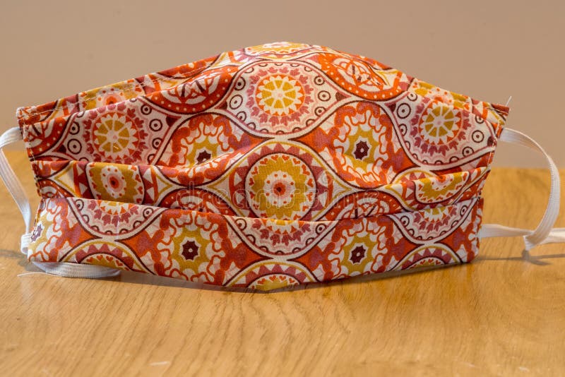 Modern Homemade Masks Using To Protect from Coronavirus. Covid 19 Stock ...