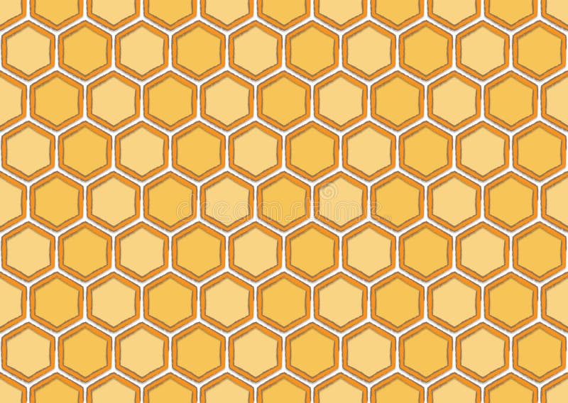 Modern Honeycomb Geometry Hexagon Pattern Stock Illustration ...