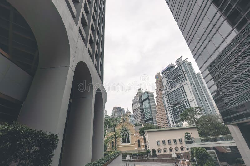 The Modern Hong Kong Office Skyscraper Building Editorial Stock Image ...