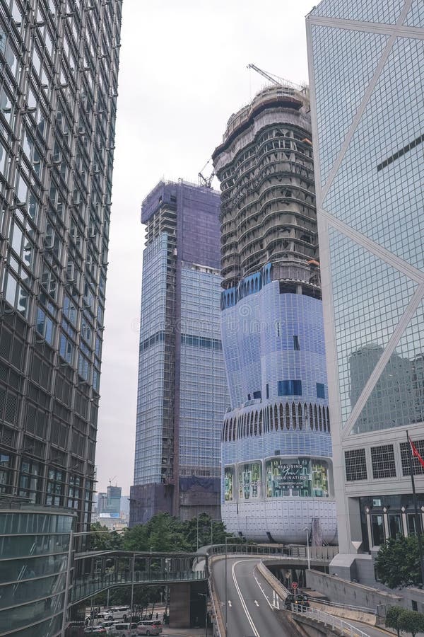 The Modern Hong Kong Office Skyscraper Building Editorial Stock Image ...