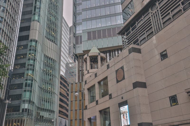 The Modern Hong Kong Office Skyscraper Building Editorial Photography ...