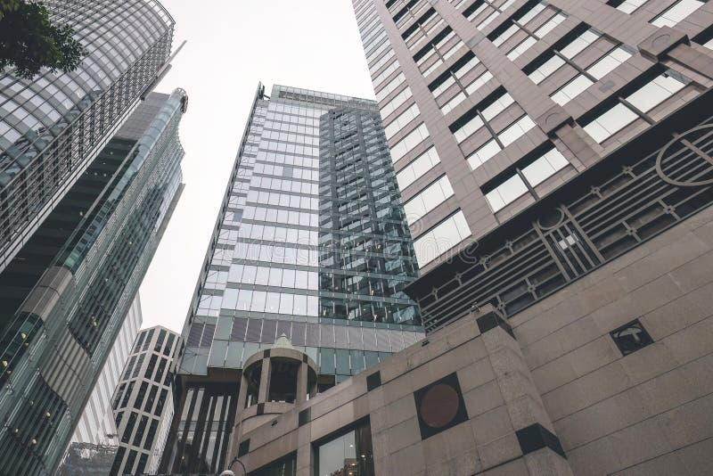 The Modern Hong Kong Office Skyscraper Building Editorial Stock Image ...