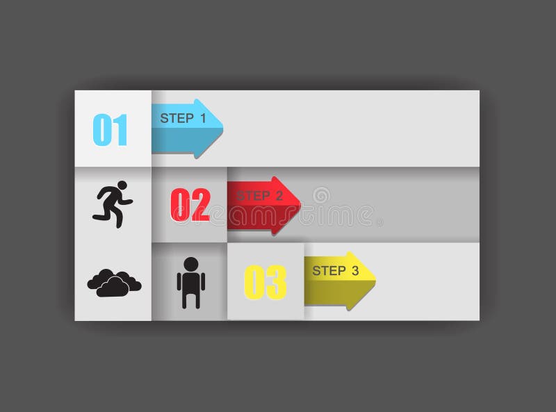 Modern Horizontal Banner for Infographics Stock Vector - Illustration ...