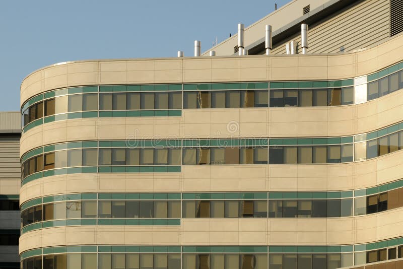 Modern Hospital Building stock image. Image of blue, green - 4936581