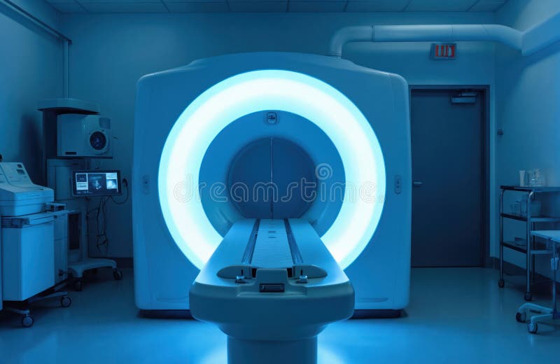 Modern Hospital Laboratory Interior with CT Scan Machine, Medical ...