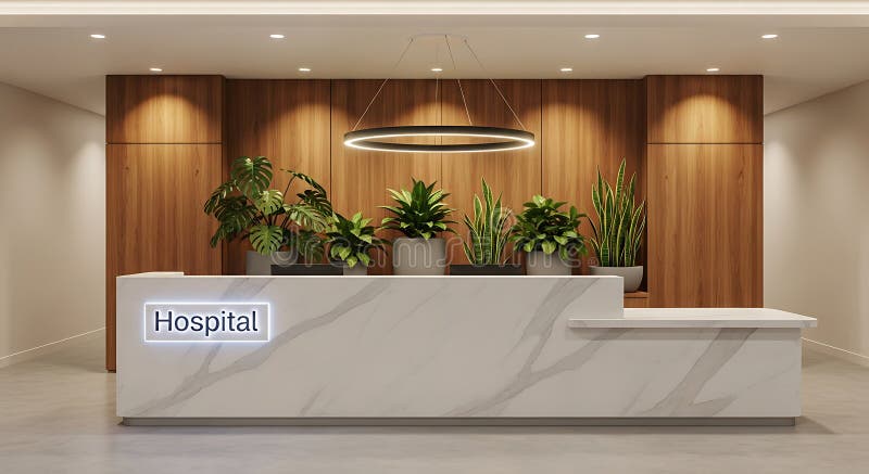 Paneled Circular Reception Desk Stock Illustrations – 5 Paneled ...