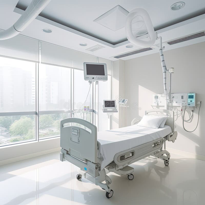 Modern Hospital Room,Interior of a Modern Luxury Hospital Room,AI ...