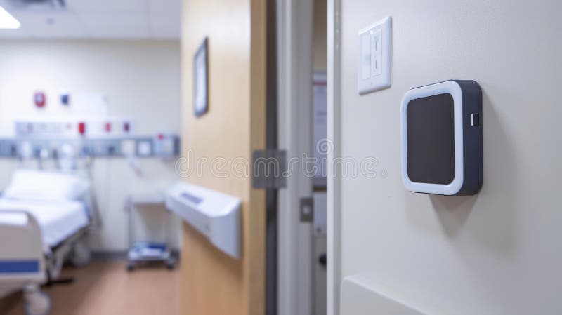 Modern Hospital Room with Technology and Care Elements Stock ...