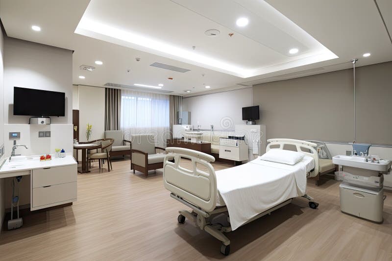 Modern Hospital, with Sleek and Minimalist Design Elements, for ...