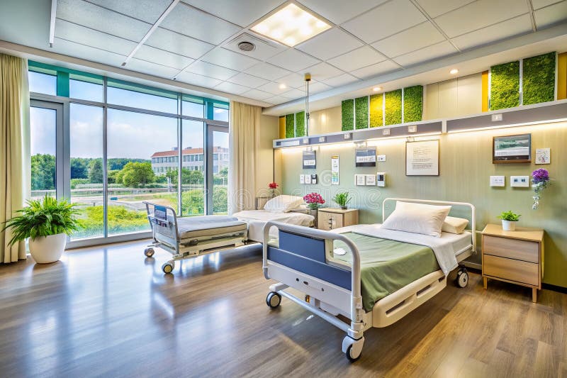 Modern Hospital Ward Design Spacious Bright and Equipped for Patient ...