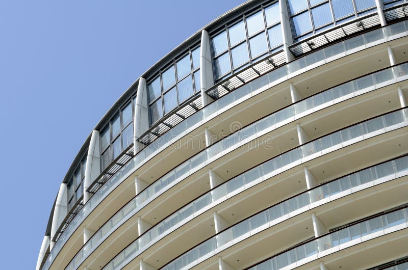 Modern hotel building stock image. Image of building - 18853555