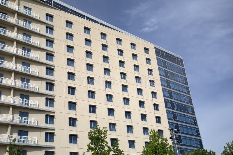 Hotel building stock image. Image of blue, facture, balcony - 22092553