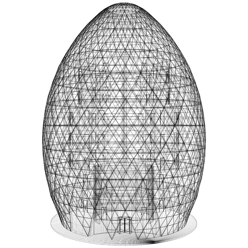 Modern Hotel Building Vector. Illustration Isolated on White Background ...