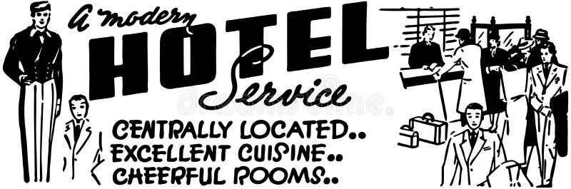 A Modern Hotel Service stock vector. Illustration of guests - 42099201