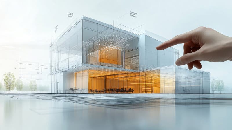 Modern House Architectural Design Visualization AI-generated Stock ...