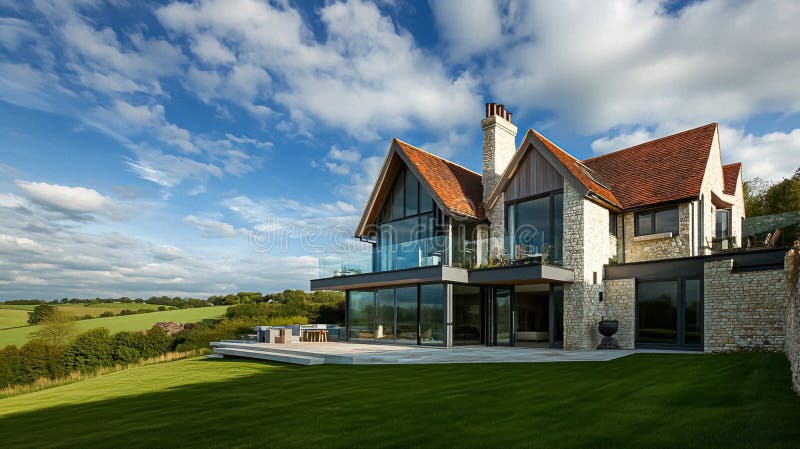 Modern House Architecture, Blending Traditional Architectural Elements ...