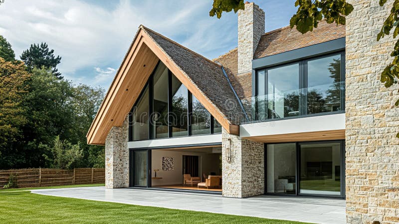 Modern House Architecture, Blending Traditional Architectural Elements ...