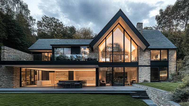 Modern House Architecture, Blending Traditional Architectural Elements ...