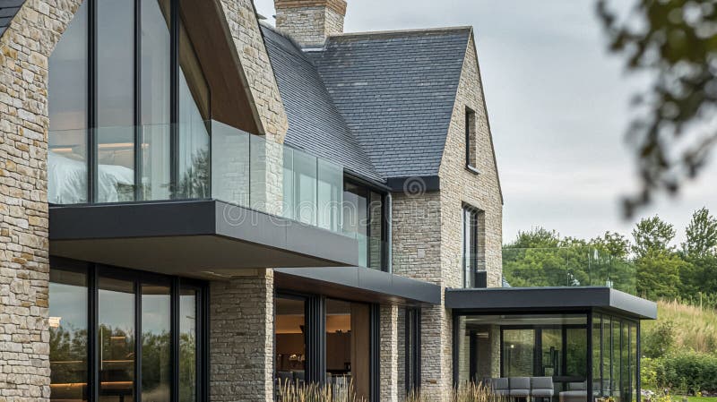 Modern House Architecture, Blending Traditional Architectural Elements ...