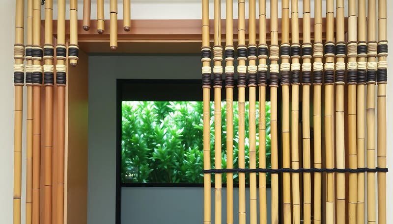 Modern House Bamboo Facade, Showcasing Eco Architecture and Natural ...