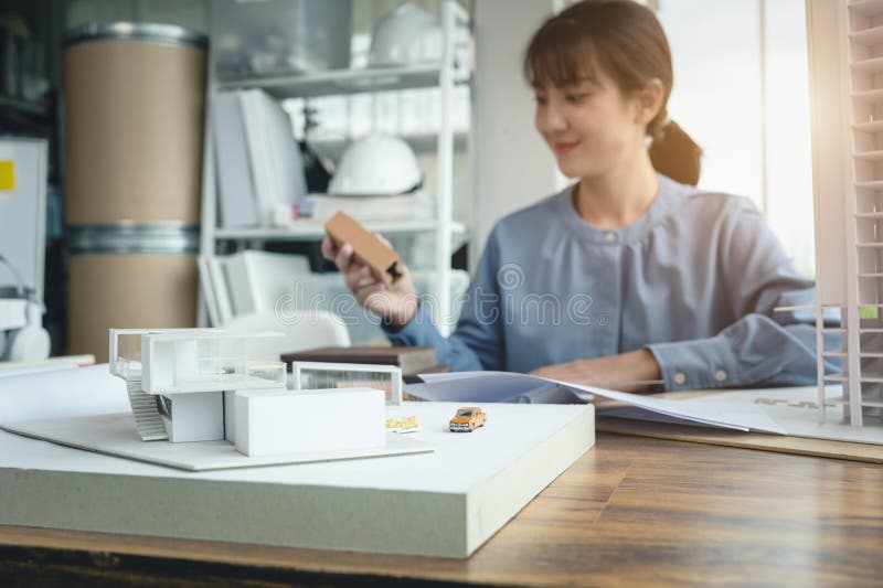 Modern House Building Model of Architect Women that Was Created As an ...