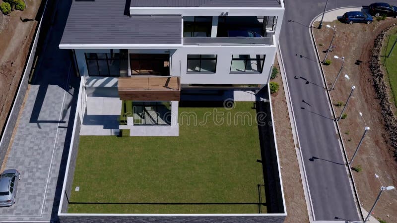 Modern House Building Process, Different Stages of Construction Stock ...