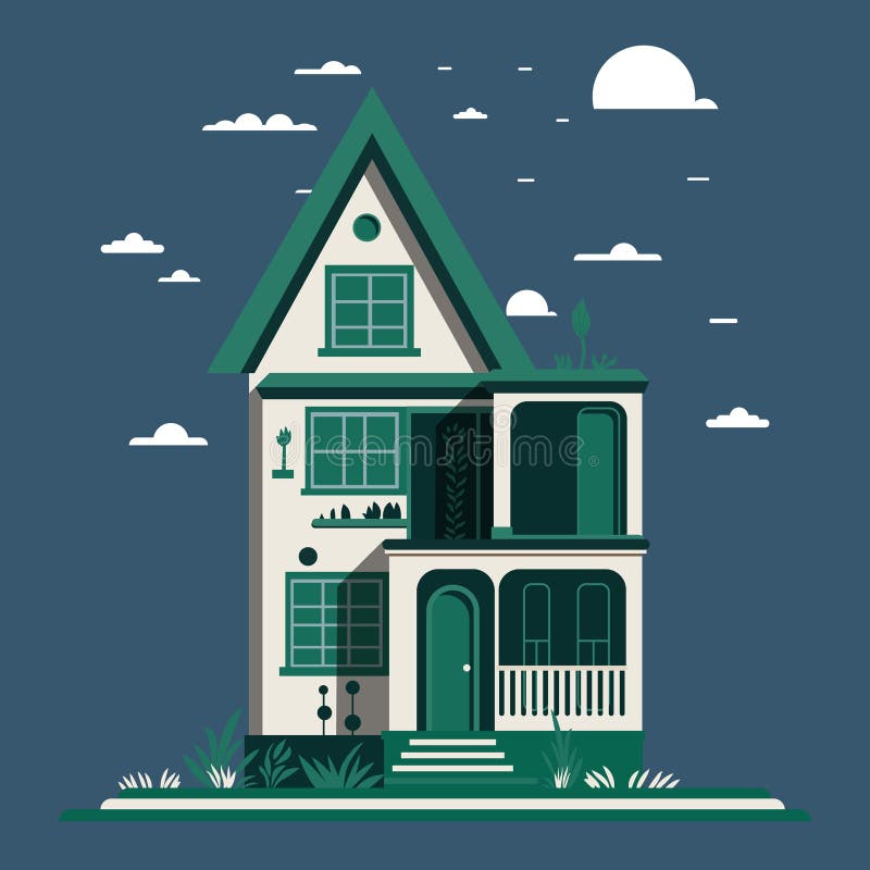 Modern House Clip Art Used for Decoration and More Stock Vector ...
