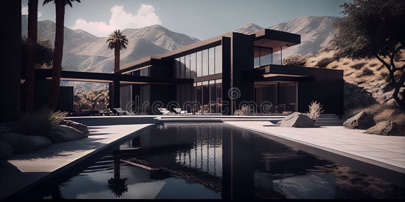 Modern house concept stock photo. Image of facade, architectural ...