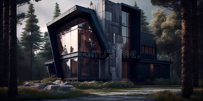 Modern house concept stock illustration. Illustration of home - 270323103