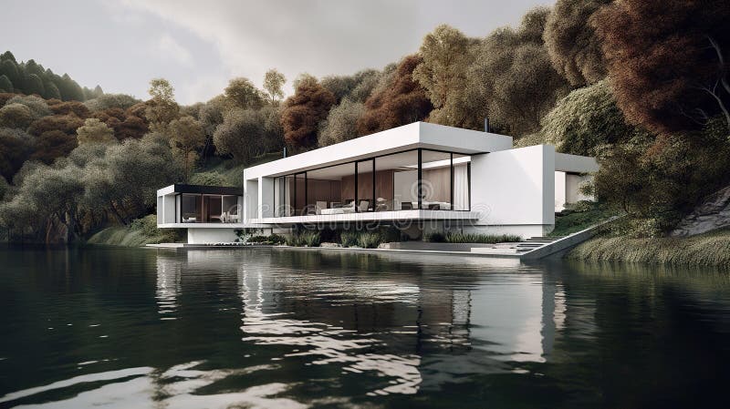 Modern House - Contemporary Design - Generative AI, AI Generated Stock ...