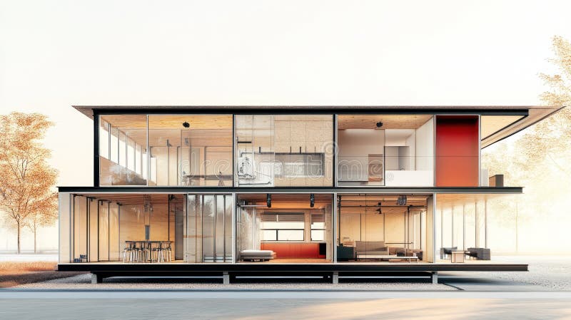 3d Rendering House Cutaway Stock Photos - Free & Royalty-Free Stock ...