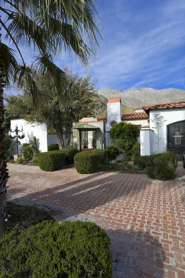 Modern House Exterior with Pathway Stock Image - Image of modern ...