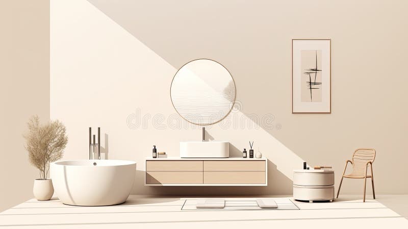 Modern house interior icon stock illustration. Illustration of comfort ...