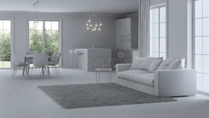 Internet of Things Futuristic Background Showing Domotic Connect Stock ...