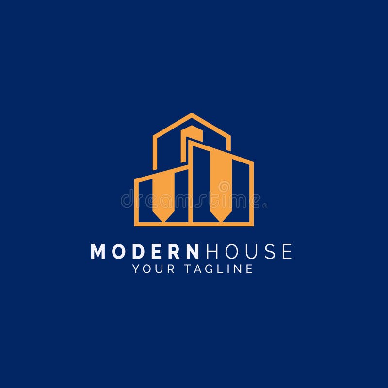 Modern House Logo stock illustration. Illustration of element - 188303786