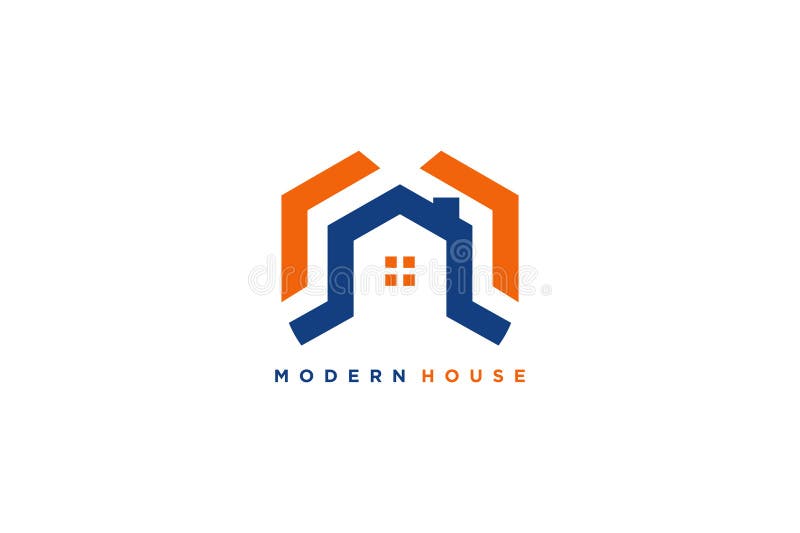 Modern House Logo Design with Creative Concept Stock Vector ...