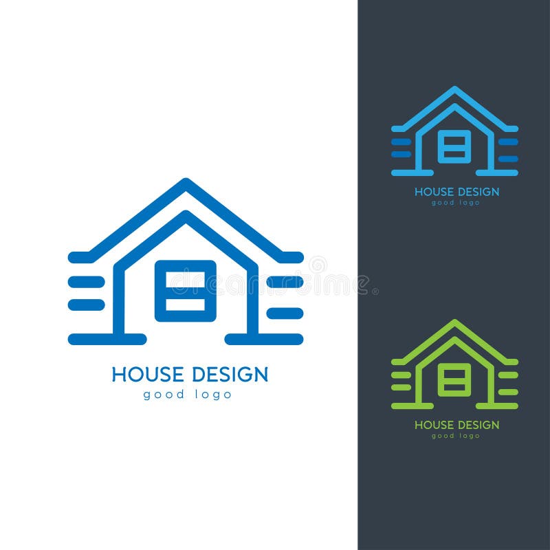 Modern House Logo Design Template Flat Simple Stock Illustration ...