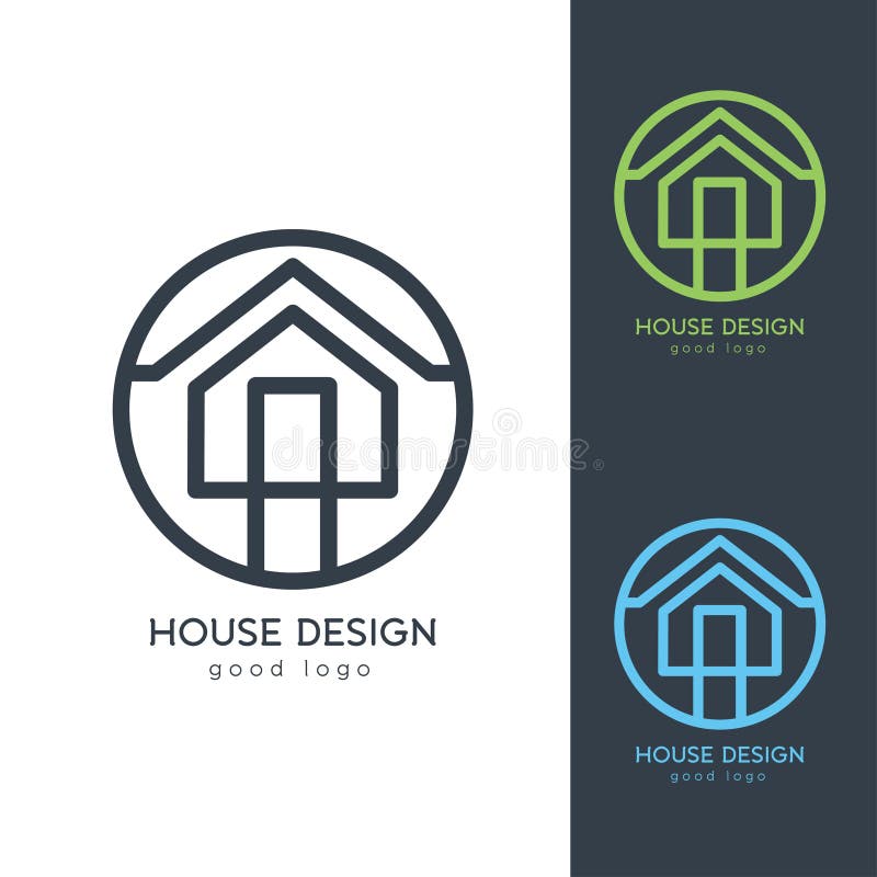 Modern House Logo Design Template Flat Simple Stock Illustration ...