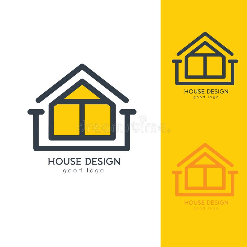 Modern House Logo Design Template Flat Simple Stock Vector ...