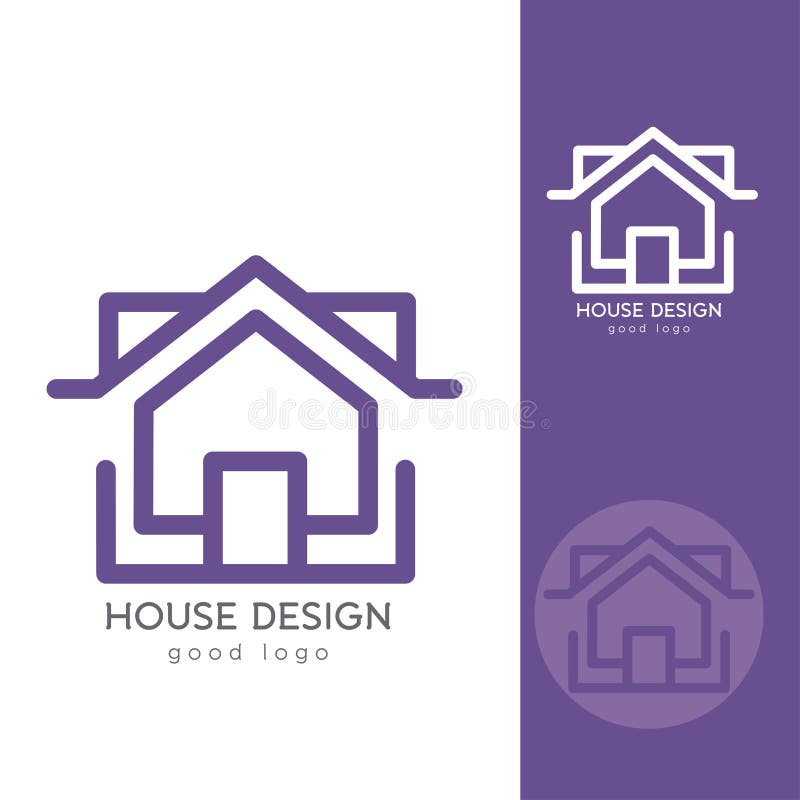 Modern House Logo Design Template Flat Simple Stock Vector ...
