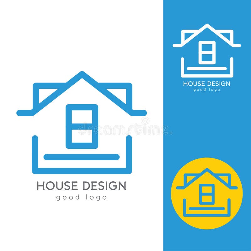 Modern House Logo Design Template Flat Simple Stock Illustration ...