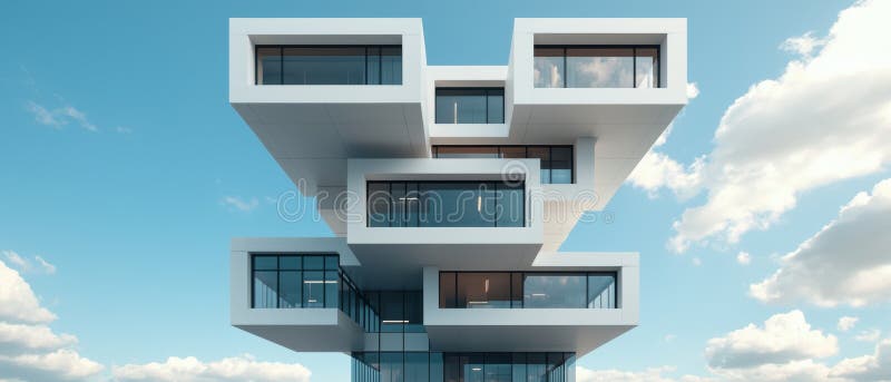 Modern House with Multiple Windows Stock Photo - Image of modern ...